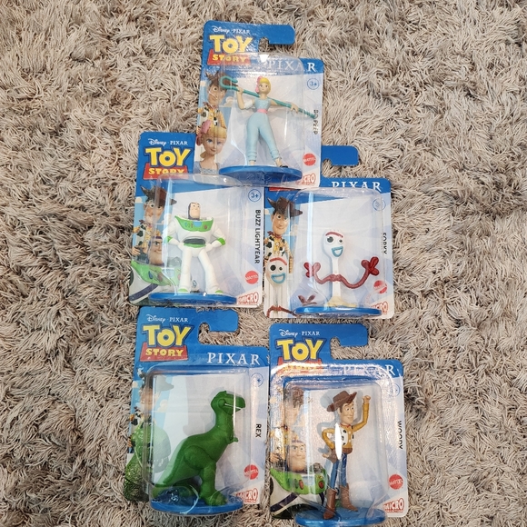Disney | Toys | Toy Story 4 Minifigures Forky Rex Peep Buzz Woody Cake ...